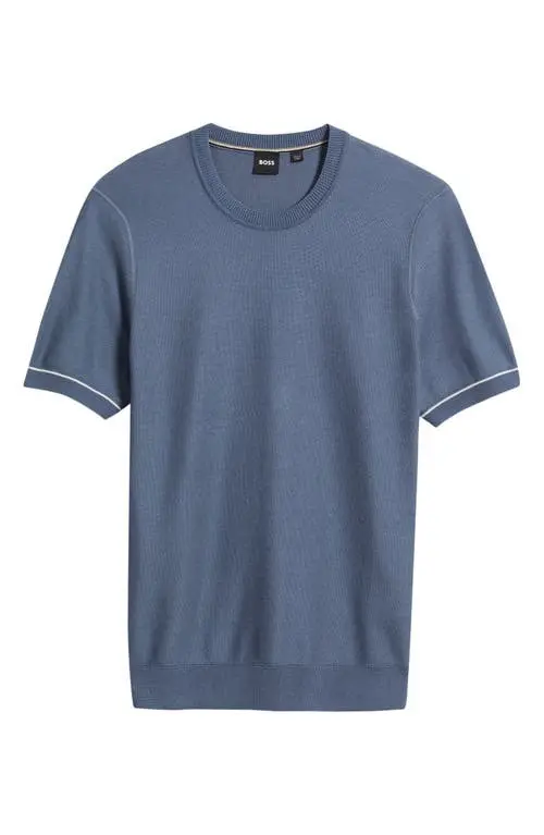 BOSS H-nalon Textured Cotton & Lyocell Top