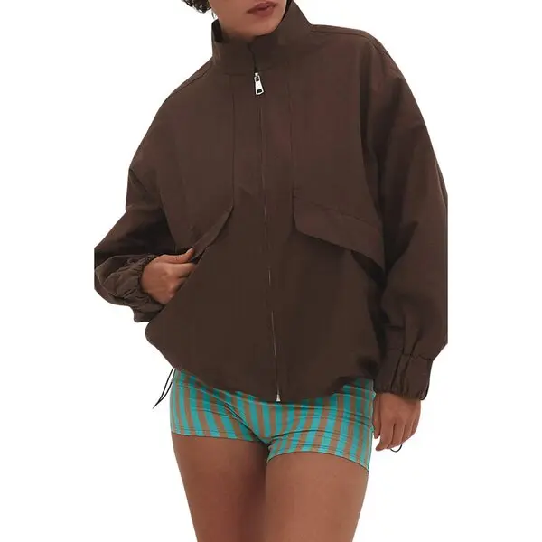 FIND ME NOW Sable Zip Up Jacket
