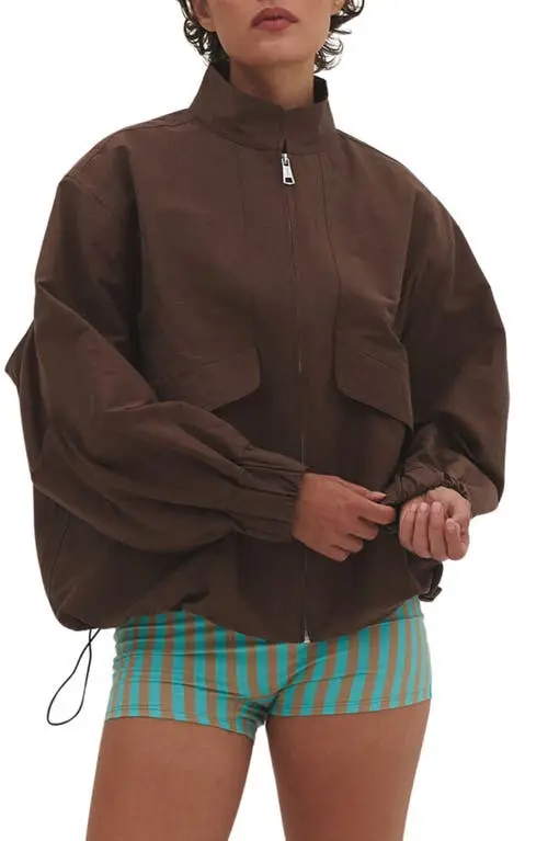 FIND ME NOW Sable Zip Up Jacket