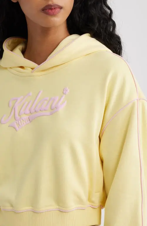KULANI KINIS Puff Paint Cropped Hoodie