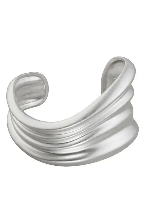 REISS Florence Fluid Cuff Bracelet - Silver Tone