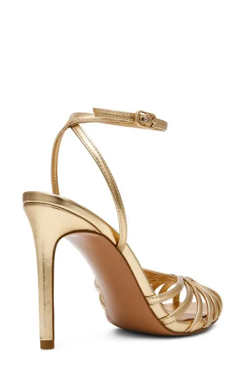 Steve Madden Mizuna Ankle Strap Sandal - Gold