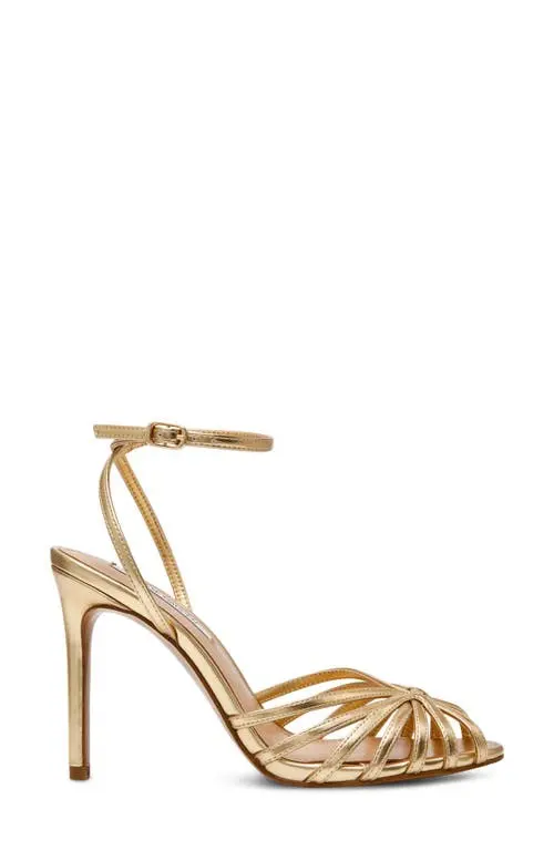 Steve Madden Mizuna Ankle Strap Sandal - Gold