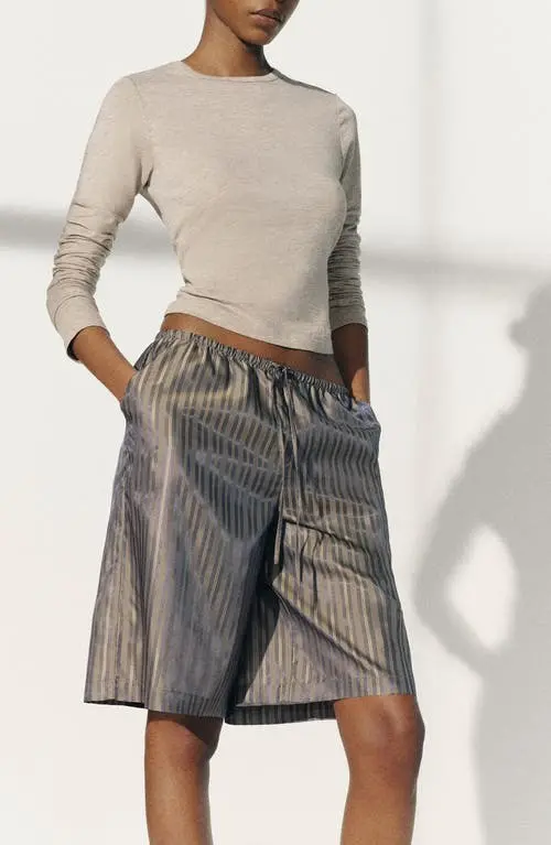 REFORMATION Sandy Striped Shorts