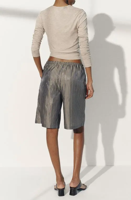 REFORMATION Sandy Striped Shorts