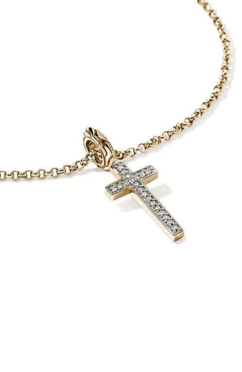 John Hardy Jh Essentials Cross Necklace, 14k
