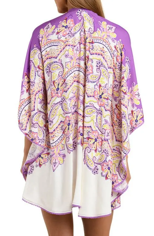 SUNSHINE 79 Lilac Cascade Kimono Cover-up