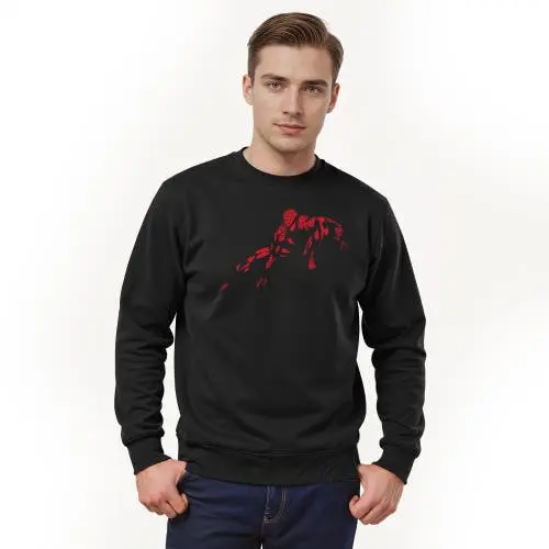 MARVEL: SPIDER-MAN Marvel Spider-man Vintage Red Wraith Shadow Pose Sweatshirt