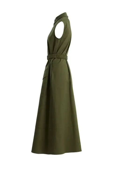 GIZIA Sleeveless Shirt Dress