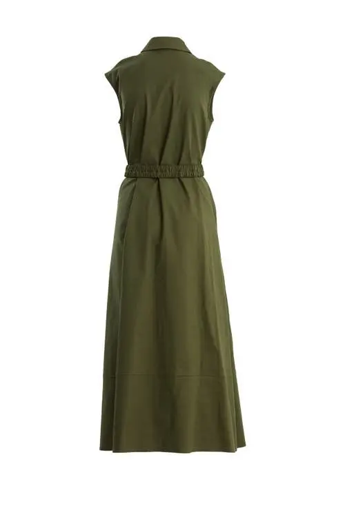 GIZIA Sleeveless Shirt Dress