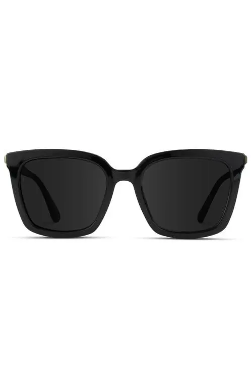 WMP EYEWEAR Madison Oversized Square Polarized Sunglasses - Black