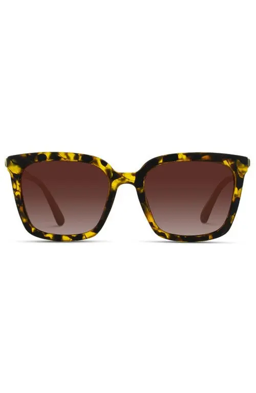 WMP EYEWEAR Madison Oversized Square Polarized Sunglasses - Tortoise