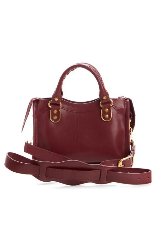Balenciaga Mini Le City Uptown Leather Top Handle Bag