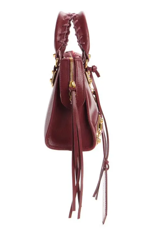 Balenciaga Mini Le City Uptown Leather Top Handle Bag