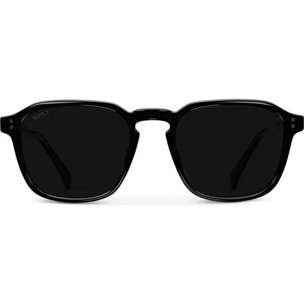 WMP EYEWEAR Francis 52mm Geometric Square Sunglasses - Black