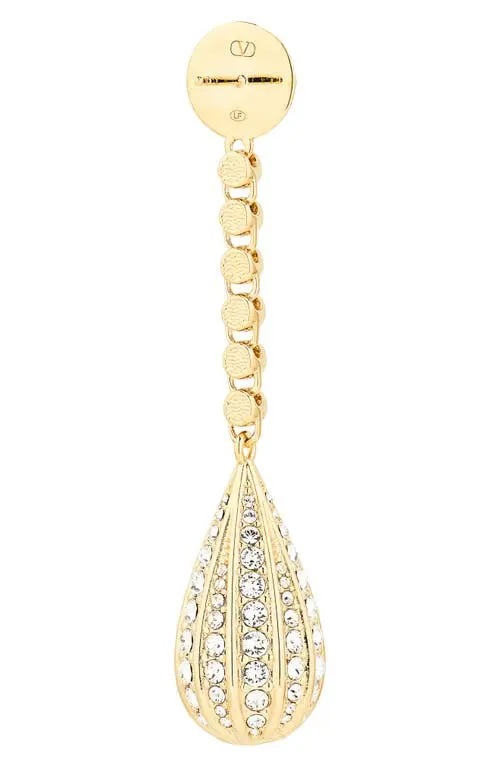 Valentino Garavani Linear Drop Earrings With Crystal Embellishments
