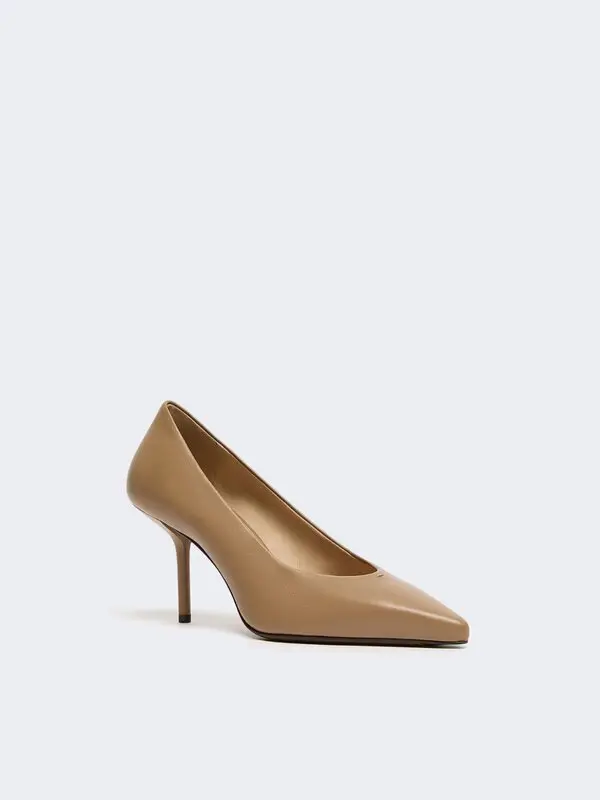 Max Mara Soft Nappa Leather Court Shoes