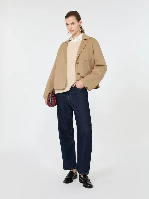 Max Mara Double Wool Cropped Jacket