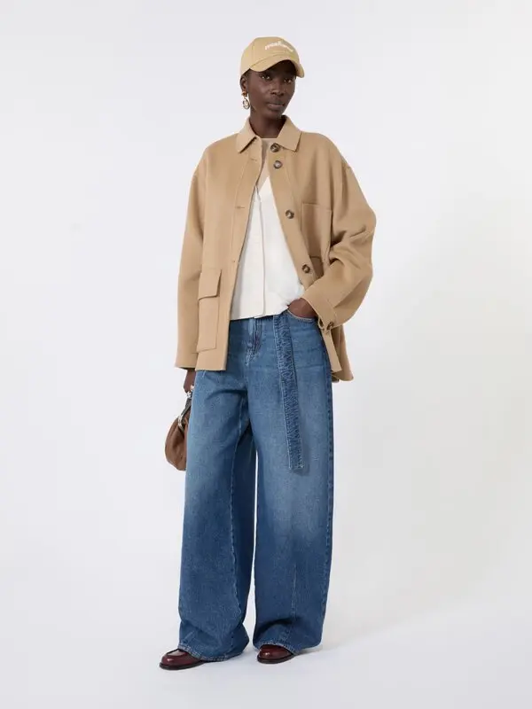 Max Mara Double Wool Oversize Shirt Jacket