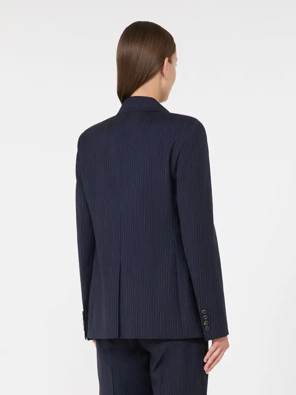 Max Mara Plain-weave Wool Double-breasted Jacket