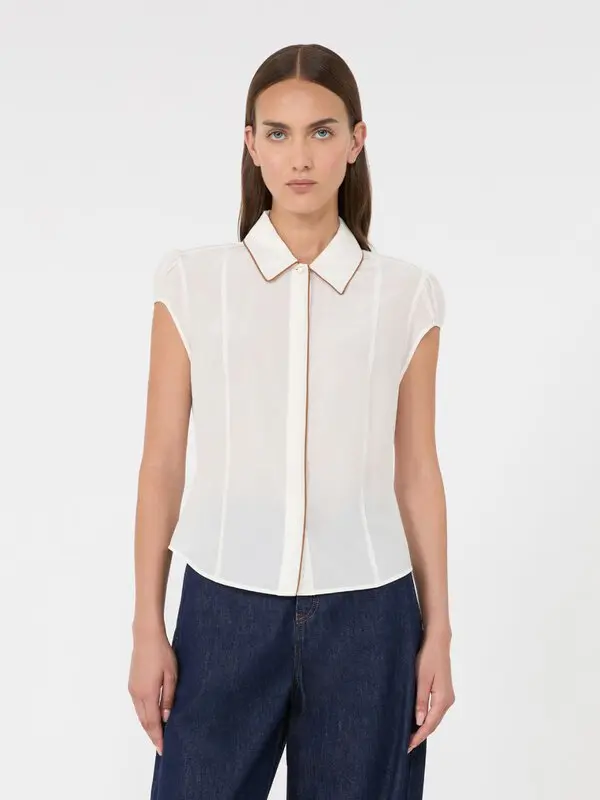 Max Mara Crepe De Chine Shirt
