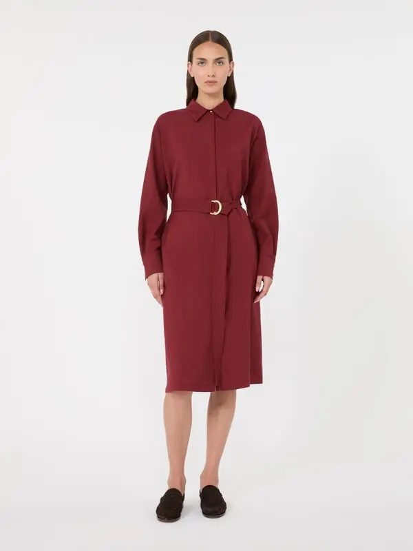 Max Mara Woollen Cloth Shirt Dress