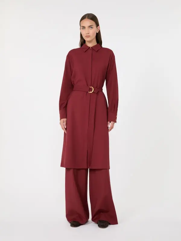 Max Mara Woollen Cloth Shirt Dress