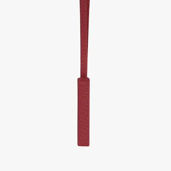 Cuyana Letter Keychain I - Ruby/nude