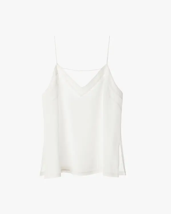 Cuyana Silk Cami Top - White