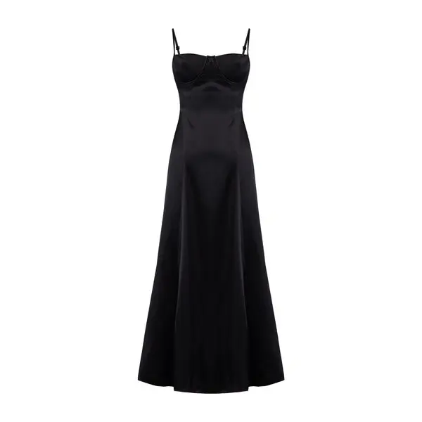 PCFG Your Itch" Silk Maxi Dress
