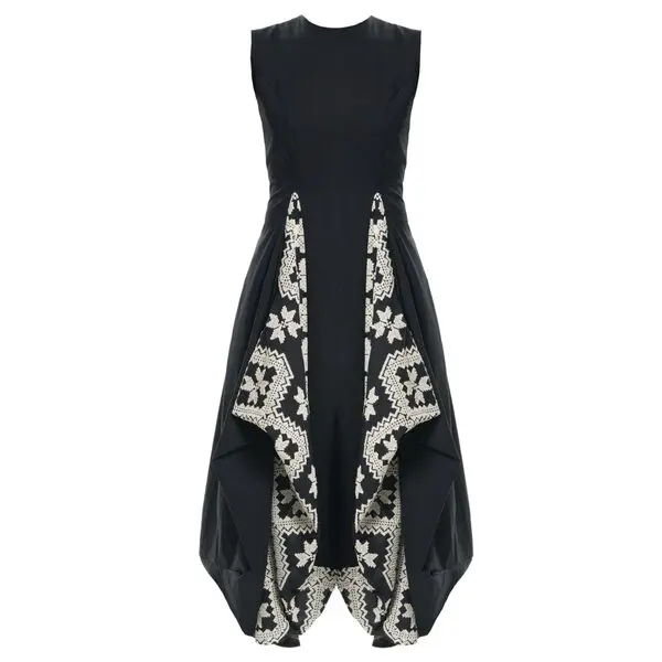 METAMORPHOZA Sleeveless Dress With Embroidered Details