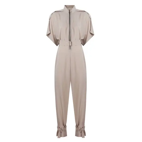 MIRIMALIST Neutrals Sand Jumpsuit Ecru