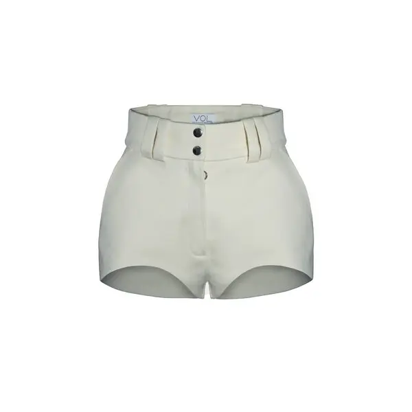 VESTIAIRE D'UN OISEAU LIBRE Cut-out Shorts - White