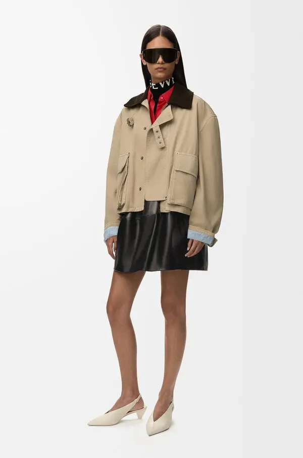 Loewe Short Parka In Cotton