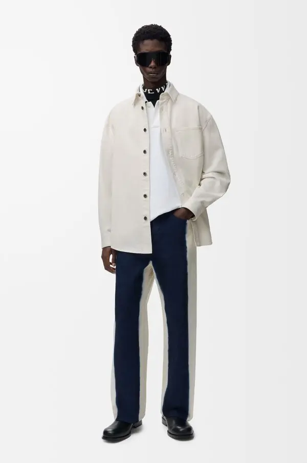 Loewe Anagram Overshirt In Denim