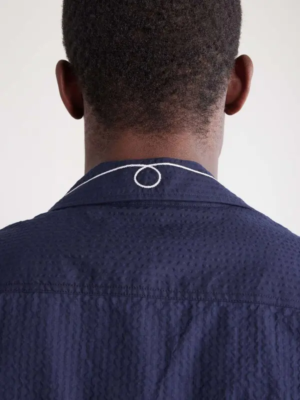 Orlebar Brown Maitan Embroidered Cotton Shirt
