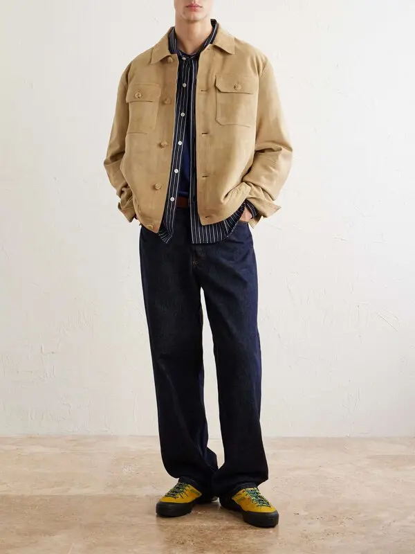 Polo Ralph Lauren Panelled Suede Jacket