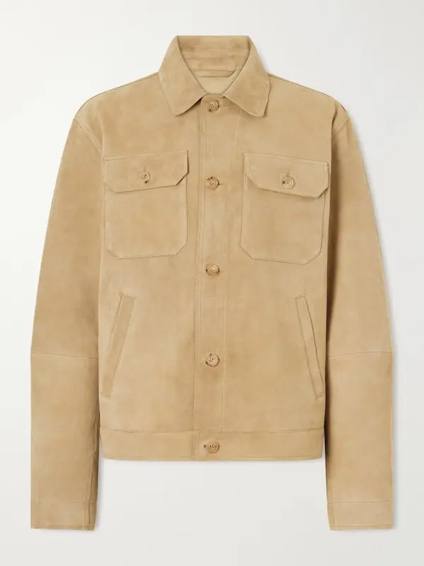 Polo Ralph Lauren Panelled Suede Jacket
