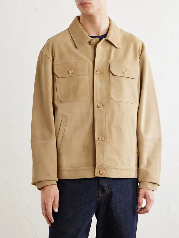 Polo Ralph Lauren Panelled Suede Jacket