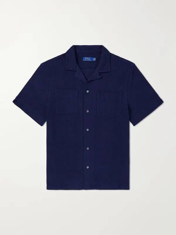 Polo Ralph Lauren Pointelle Cotton-knitted Polo Shirt