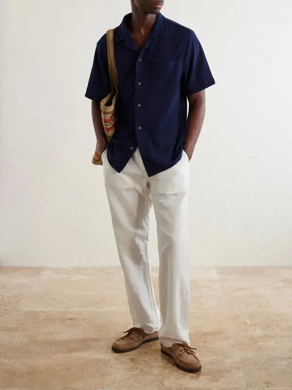 Polo Ralph Lauren Pointelle Cotton-knitted Polo Shirt