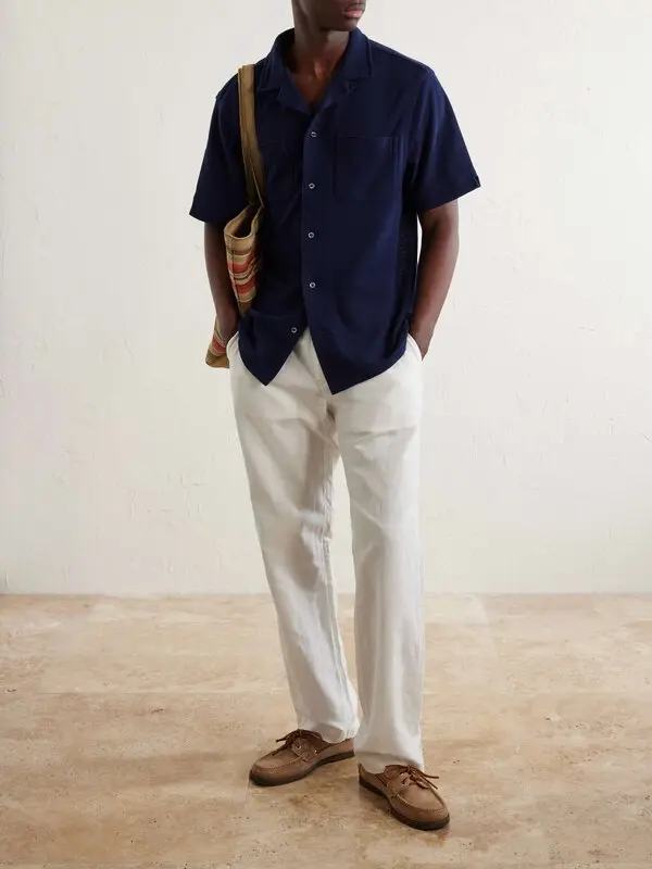 Polo Ralph Lauren Pointelle Cotton-knitted Polo Shirt