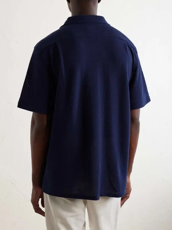 Polo Ralph Lauren Pointelle Cotton-knitted Polo Shirt