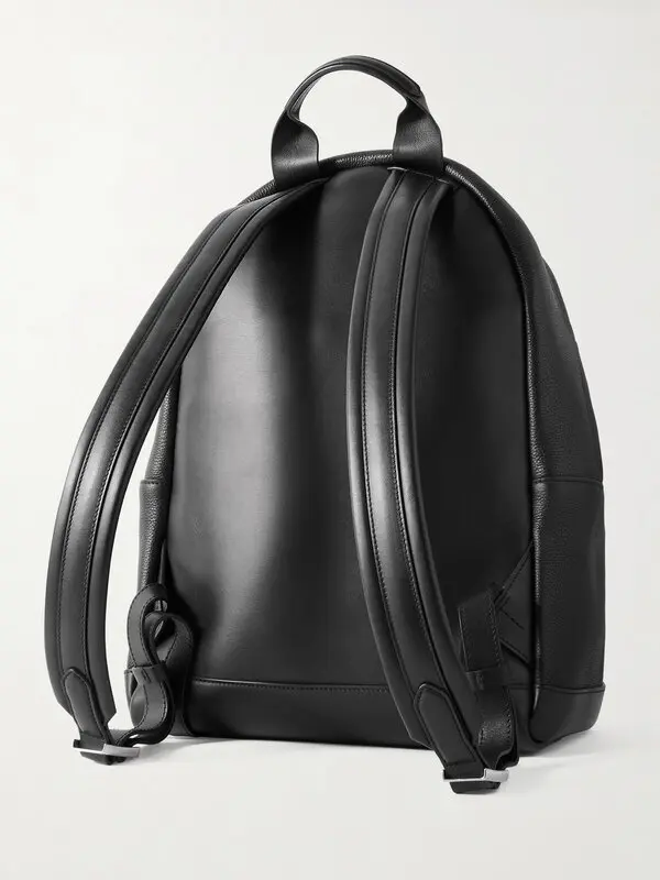 TOM FORD Buckley Full-grain Leather Backpack - Black