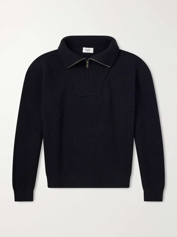 Saint Laurent Wool Rollneck Sweater - Black