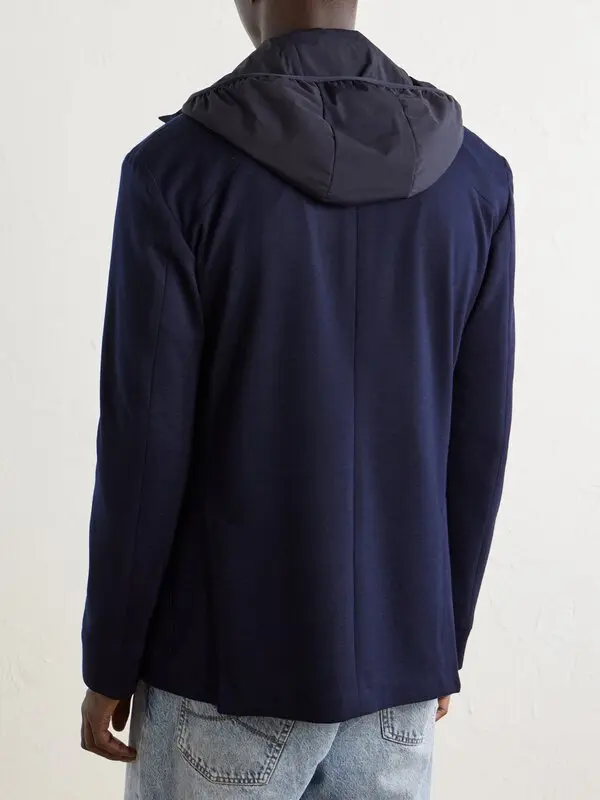 Sease Virgin Wool Hooded Blazer