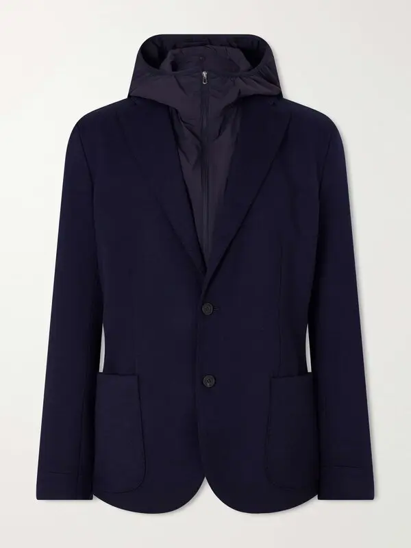 Sease Hodded Virgin Wool Blazer