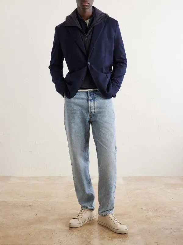 Sease Hodded Virgin Wool Blazer