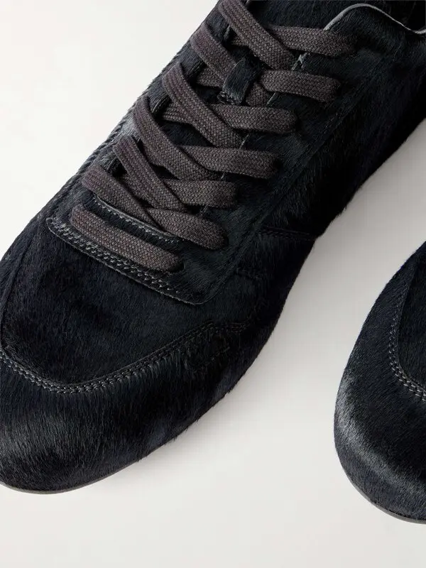 Rick Owens Minimal Sneaks Pony Hair Sneakers