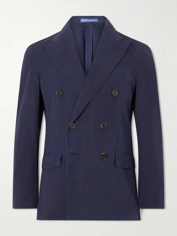 Polo Ralph Lauren Double-breasted Cotton-canvas Suit Jacket